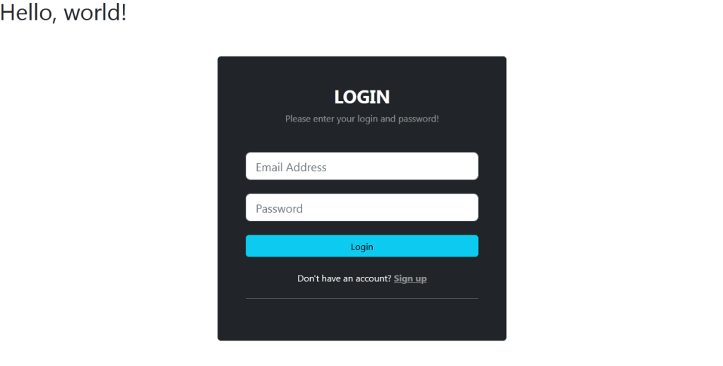 Bootstrap 5 Simple Login Page Example | FYP Solutions